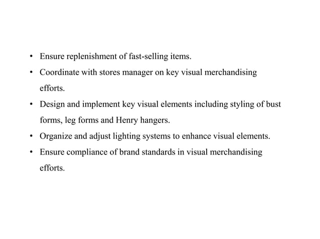 Visual merchandising ppt