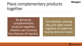 Visual merchandising tips for effective cosmetics merchandising | PPTX