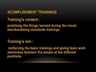 Visual merchandising training forms | PPT