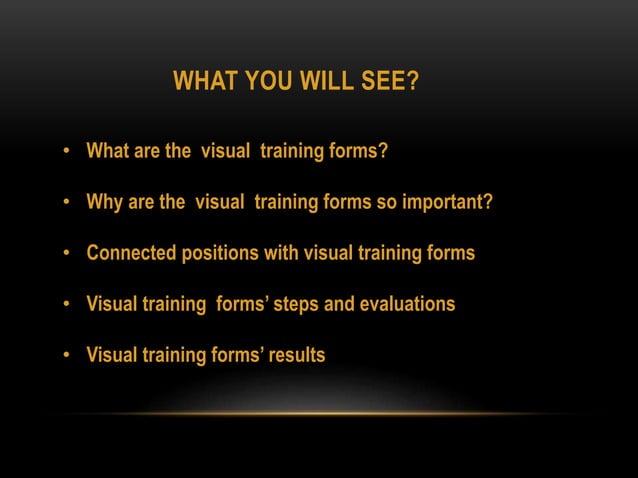 Visual merchandising training forms | PPT