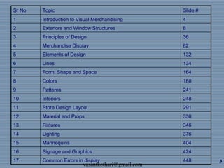 Visual merchandising | PDF