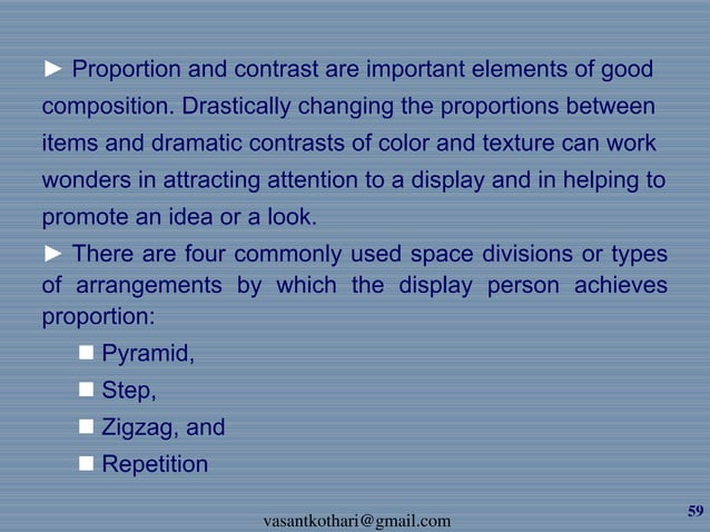 Visual merchandising