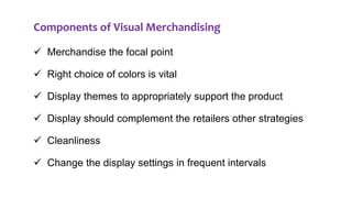 Visual merchendising | PPT