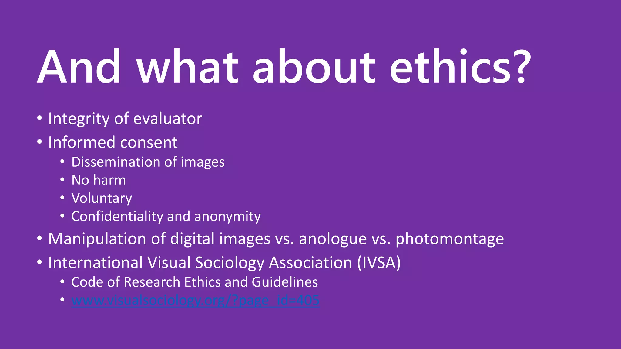 Visual Methodologies in Evaluations | PPTX