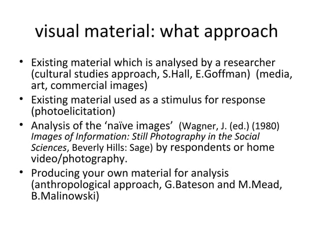 Visual methods | PPT