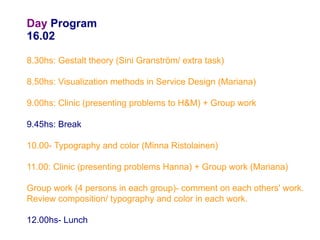 Visual methods in UCD 2nd class | PPT