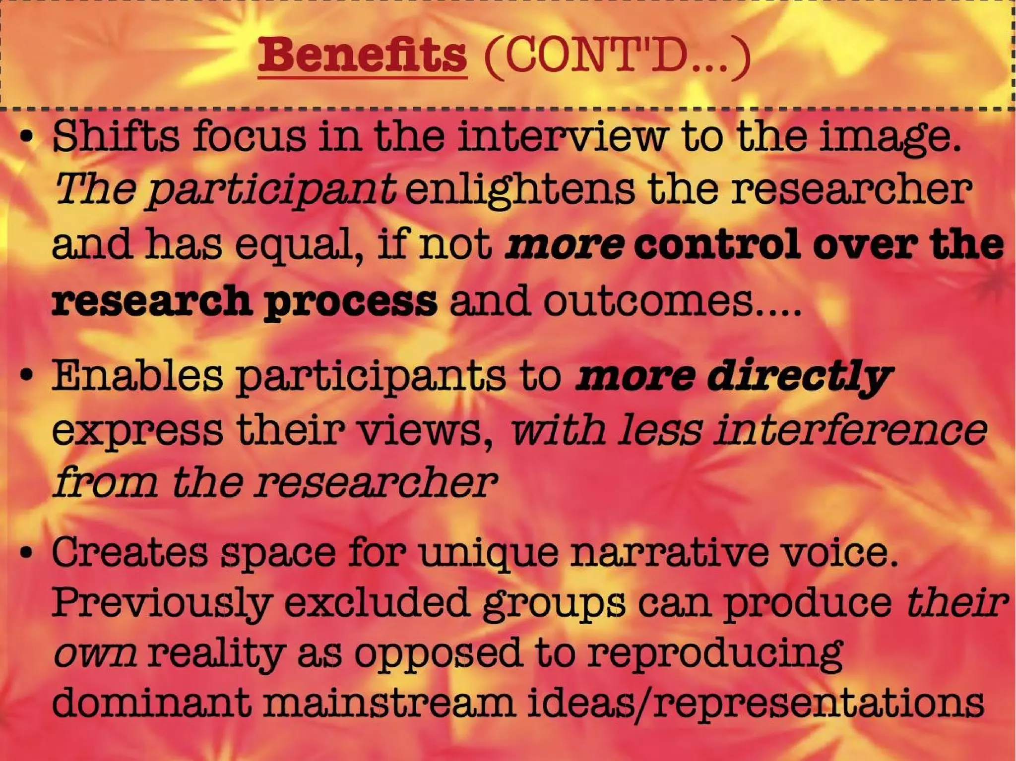 Visual Methods in Qualitative Research | ODP