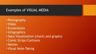 Visual Media (Part 2) | PPTX