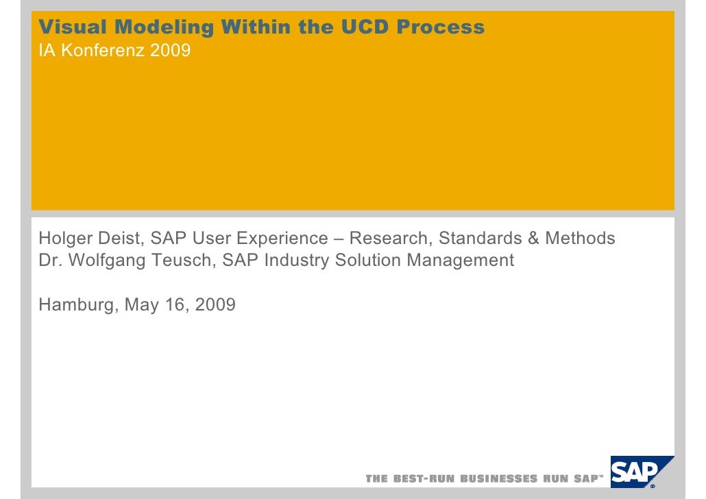 Visual Modeling Within UCD (English) | PPT
