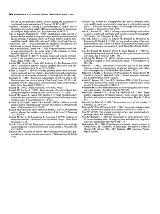 Visuomotor Learning: A Positron Emission Tomography Study by Ryuta ...