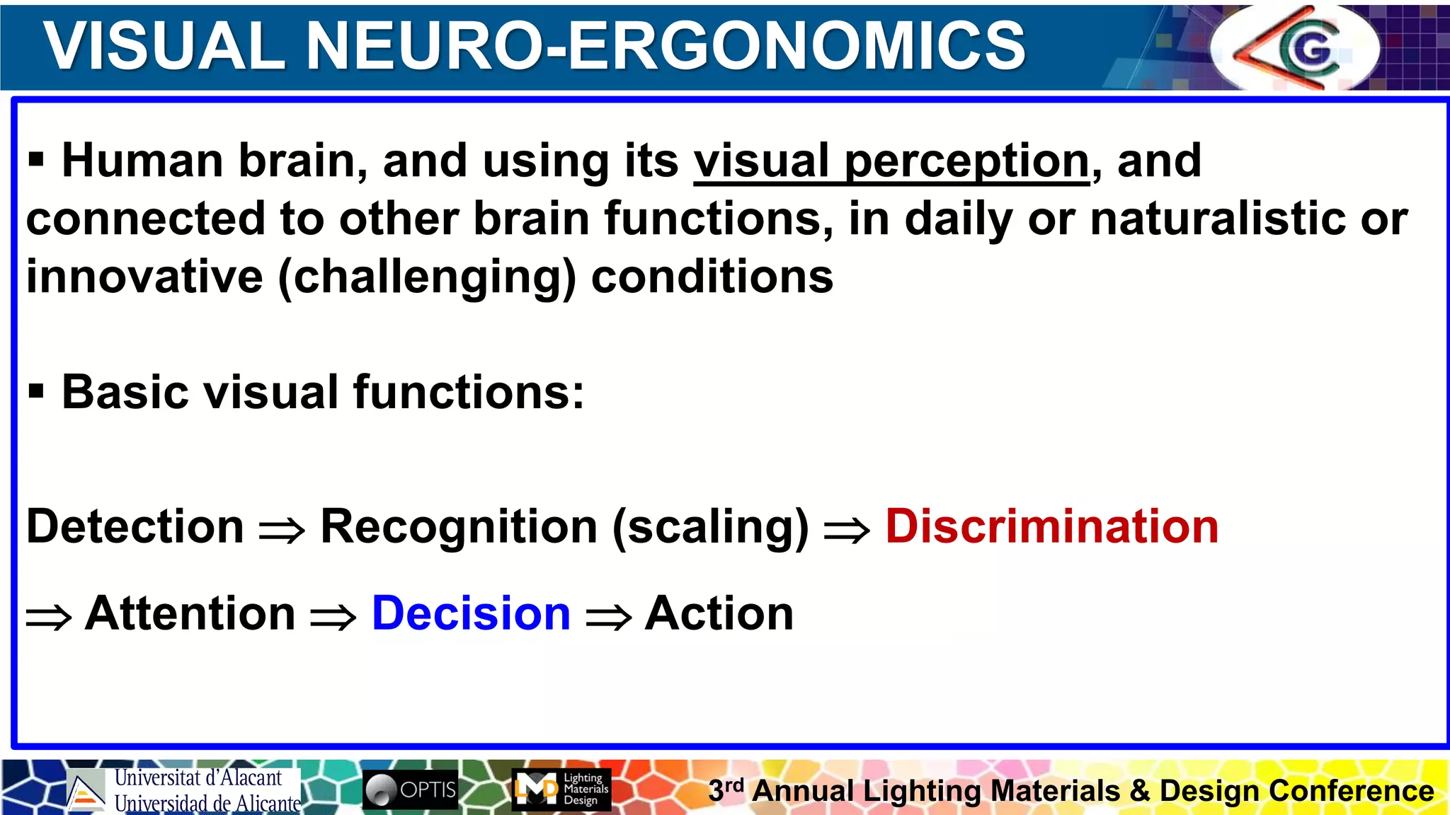 Visual neuro ergonomics in naturalistic simulation | PPT