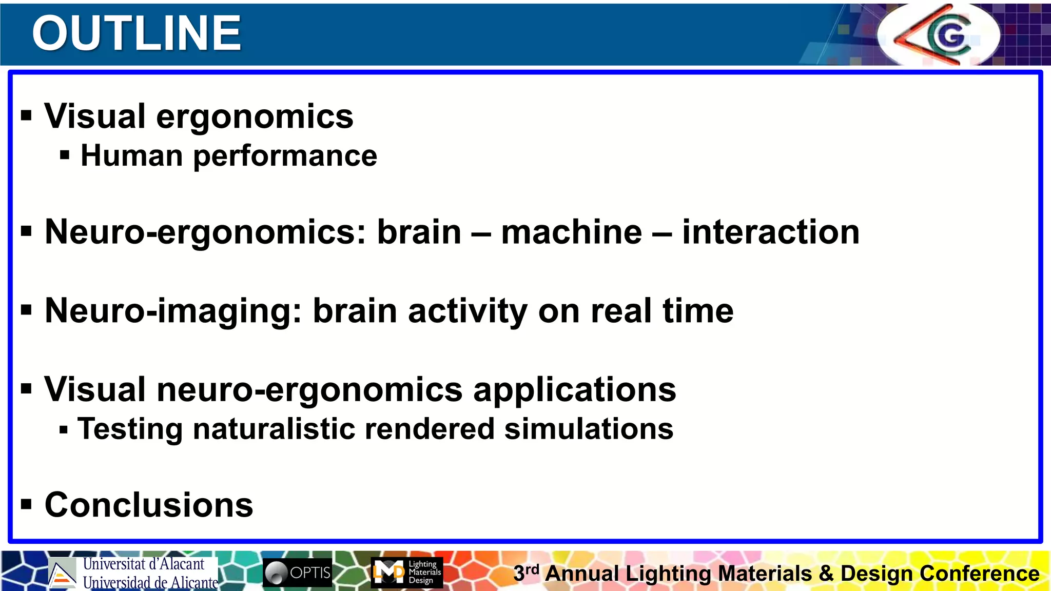 Visual neuro ergonomics in naturalistic simulation | PPT