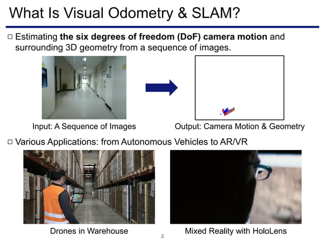 Visual odometry & slam utilizing indoor structured environments | PPT