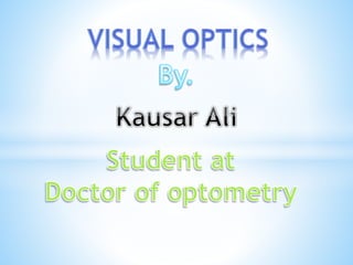 Visual optics | PPTX