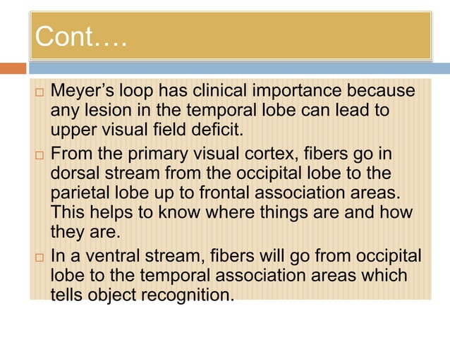 Visual pathway and its defects | PPTX | Eye and Vision Conditions ...
