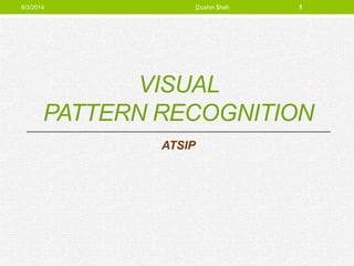 Visual pattern recognition | PPT