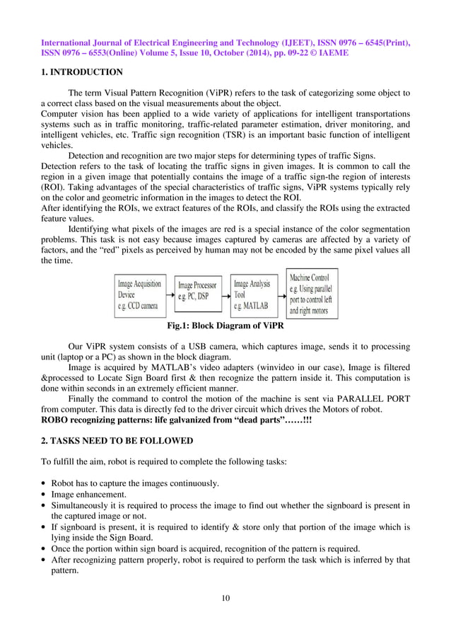 Visual pattern recognition in robotics | PDF