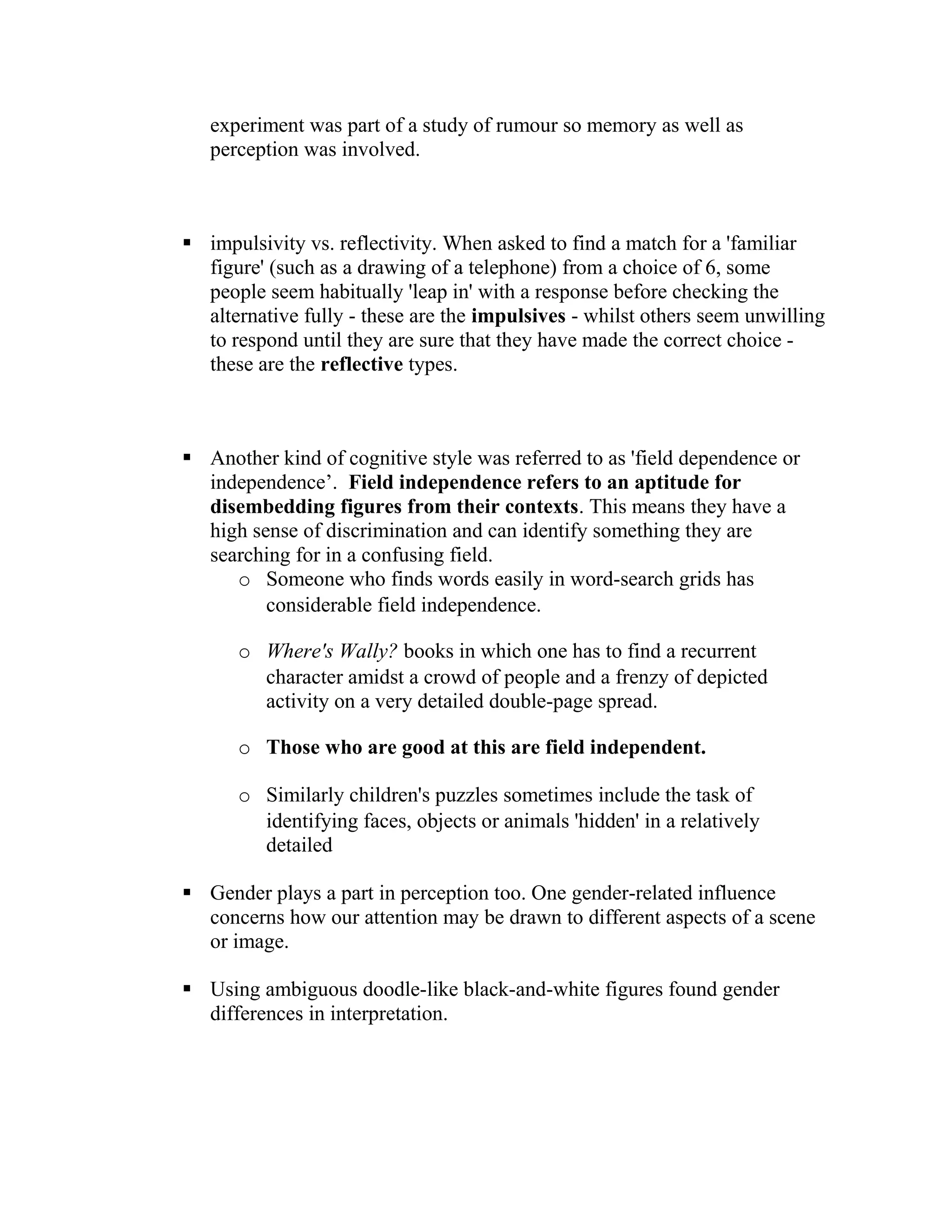 Visual perception | DOC