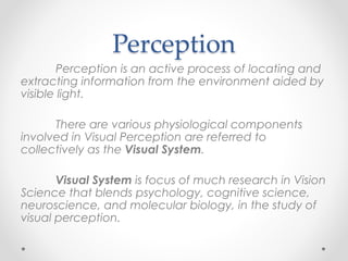 Visual Perception Psychology