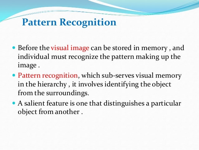 Visual perceptual