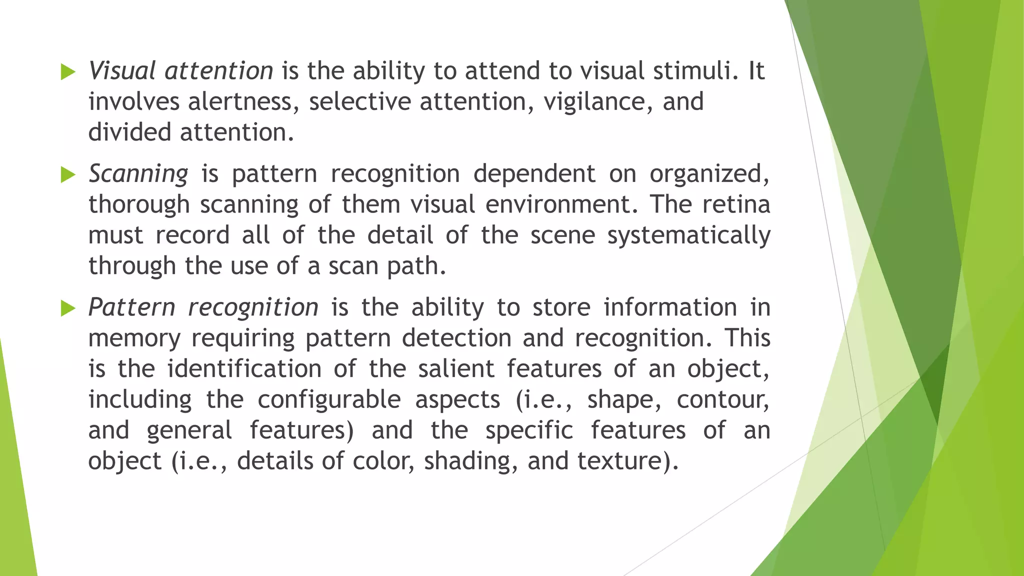Visual perceptual assessment | PPTX