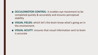 Visual perceptual motor deficit | PPTX