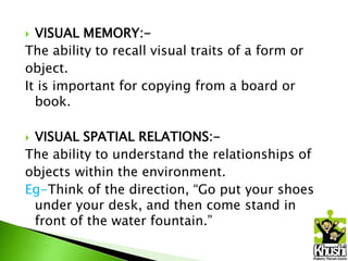 Visual perceptual skills | PPTX