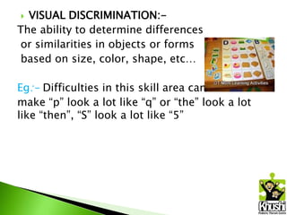 Visual perceptual skills | PPTX
