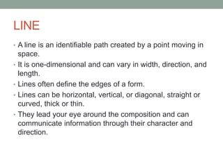 Visual perction lesson 3 understanding line | PPTX