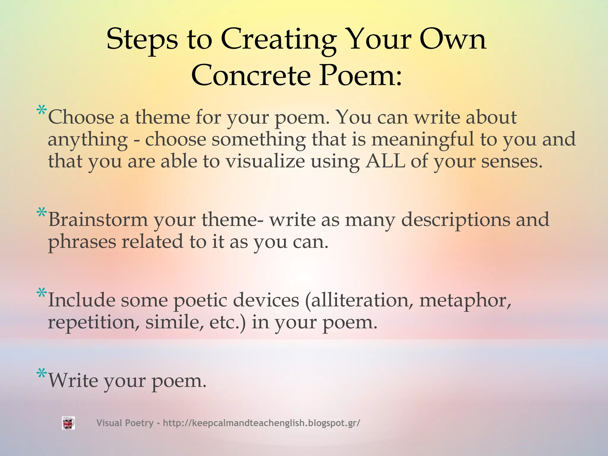 Visual Poetry | PPTX