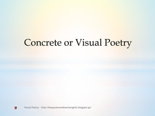 Visual Poetry | PPTX