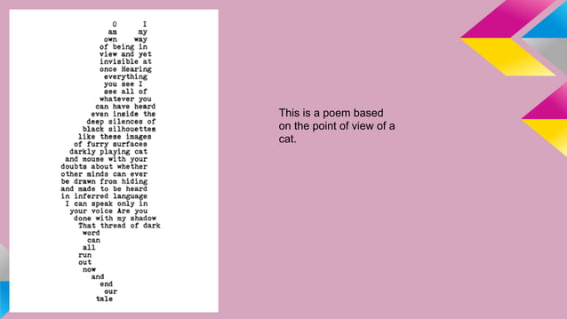 Visual poetry from www.sis kj.com Sec 1 - Vania | PPT