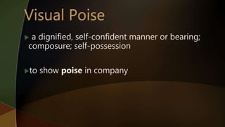 Visual poise | PPTX
