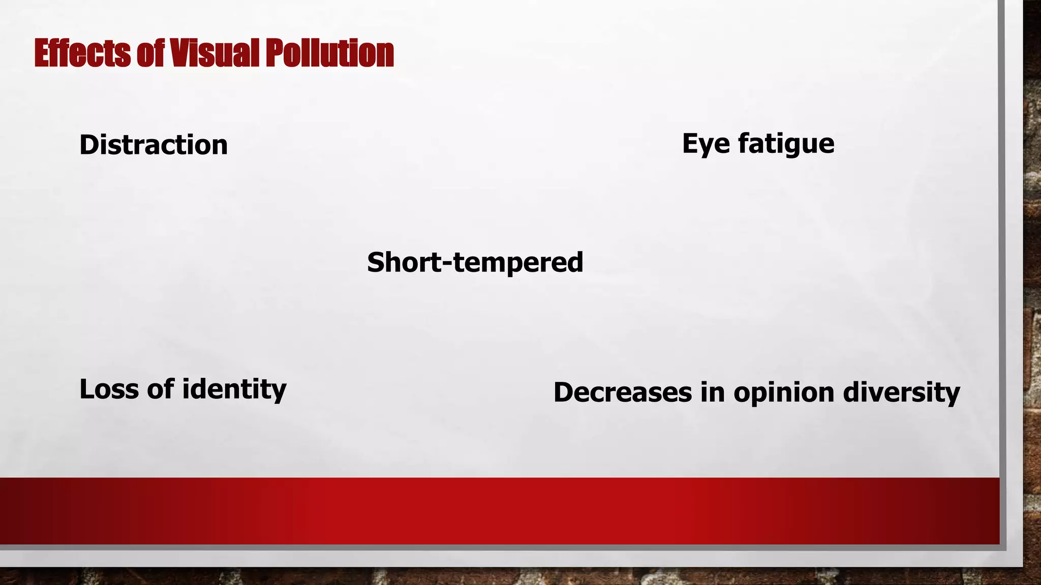 Visual Pollution | PPTX