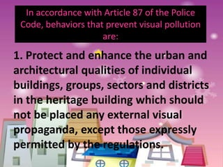 Visual pollution prevention | PPTX