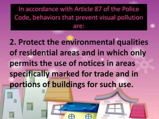 Visual pollution prevention | PPTX