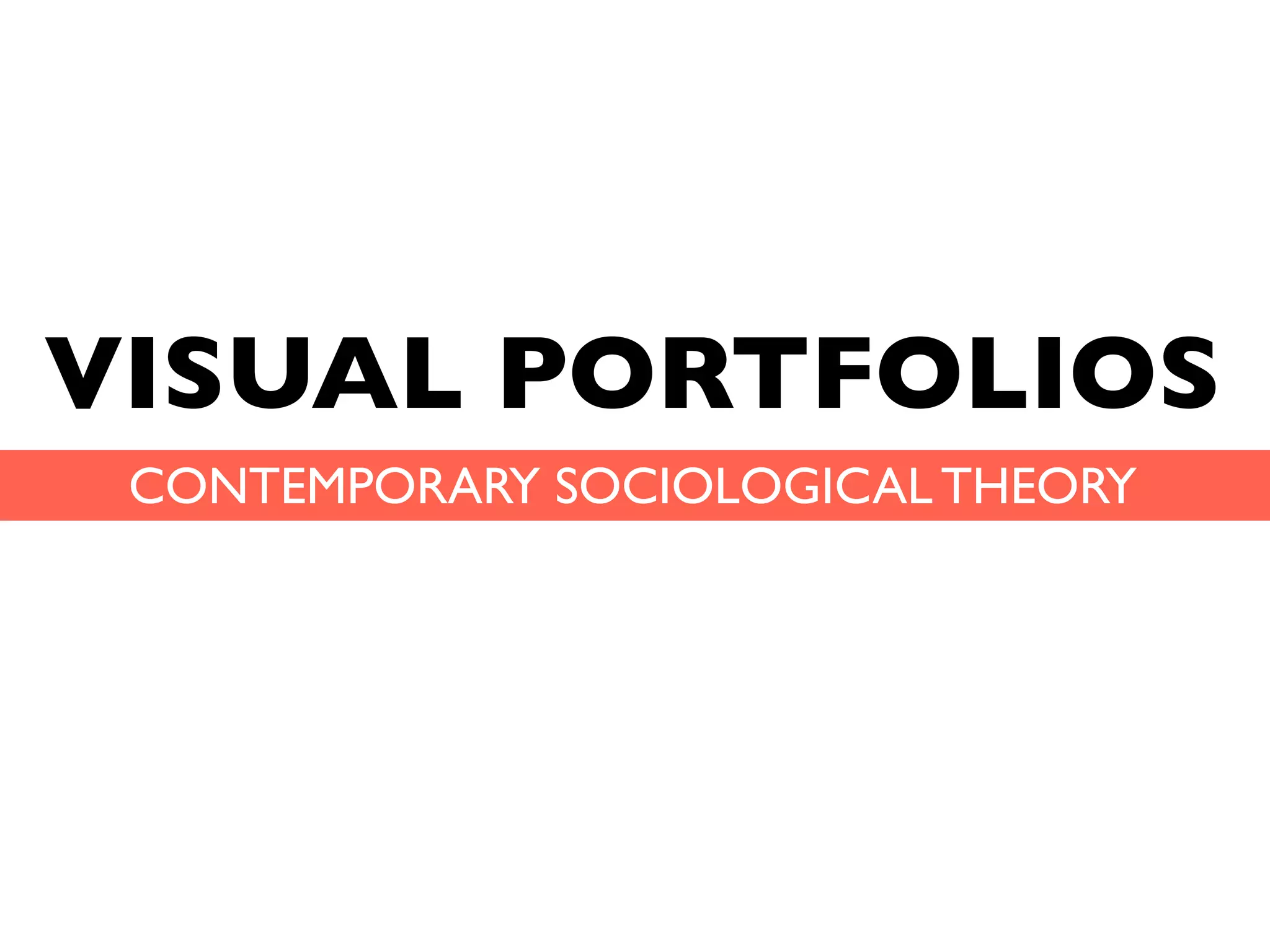 Visual Portfolio Assignment Guidelines | KEY