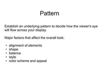 Visual Principles | PPTX