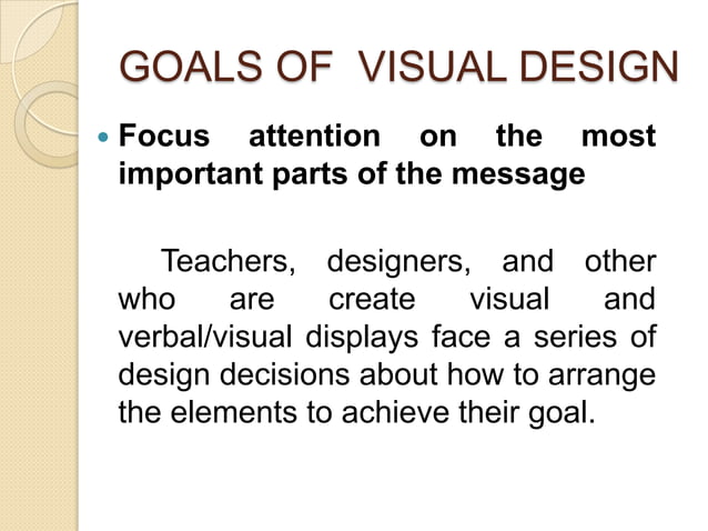 Visual principles | PPTX