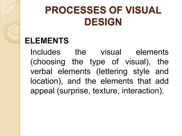 Visual principles | PPTX