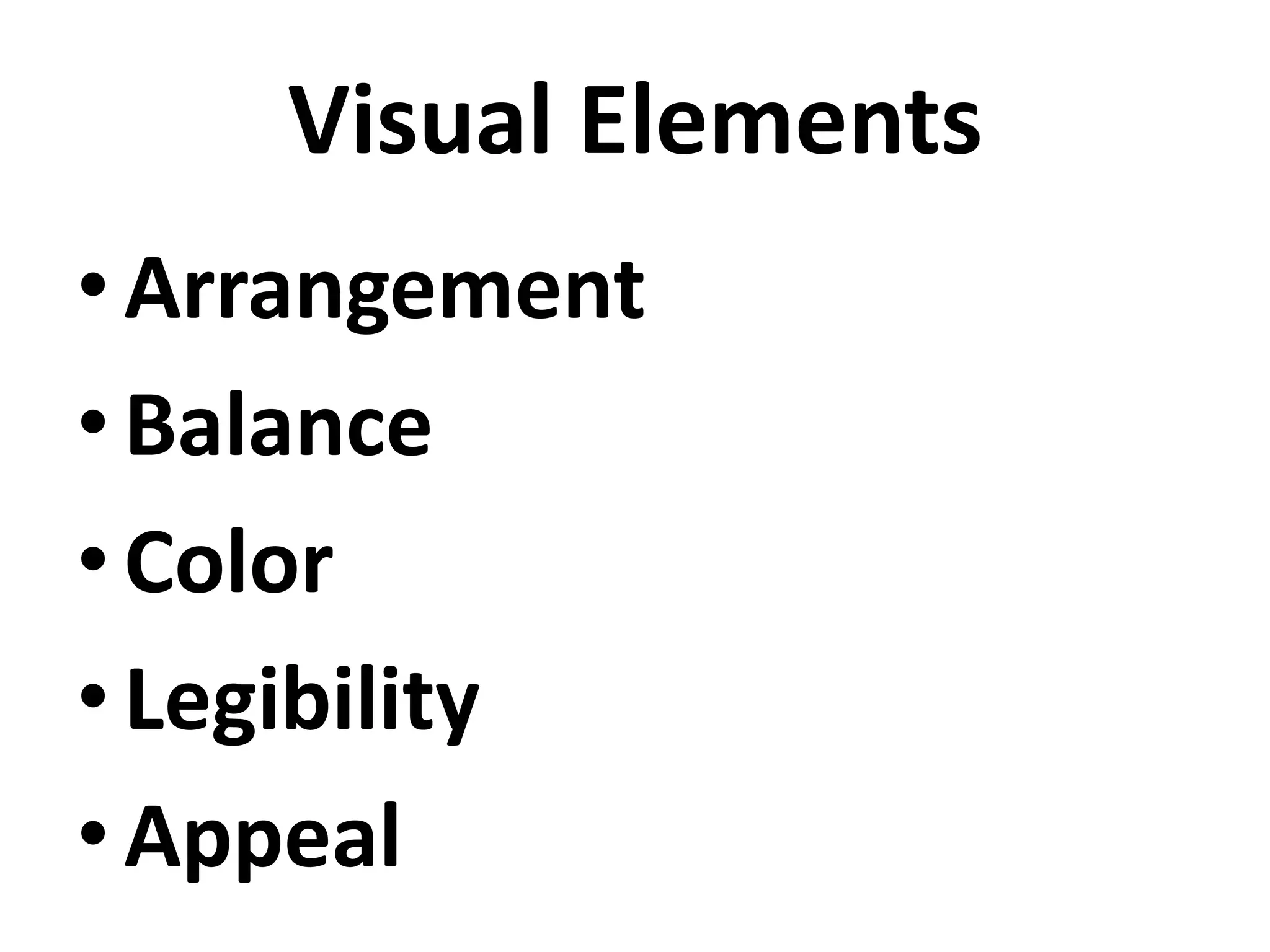 Visual principles | PPTX
