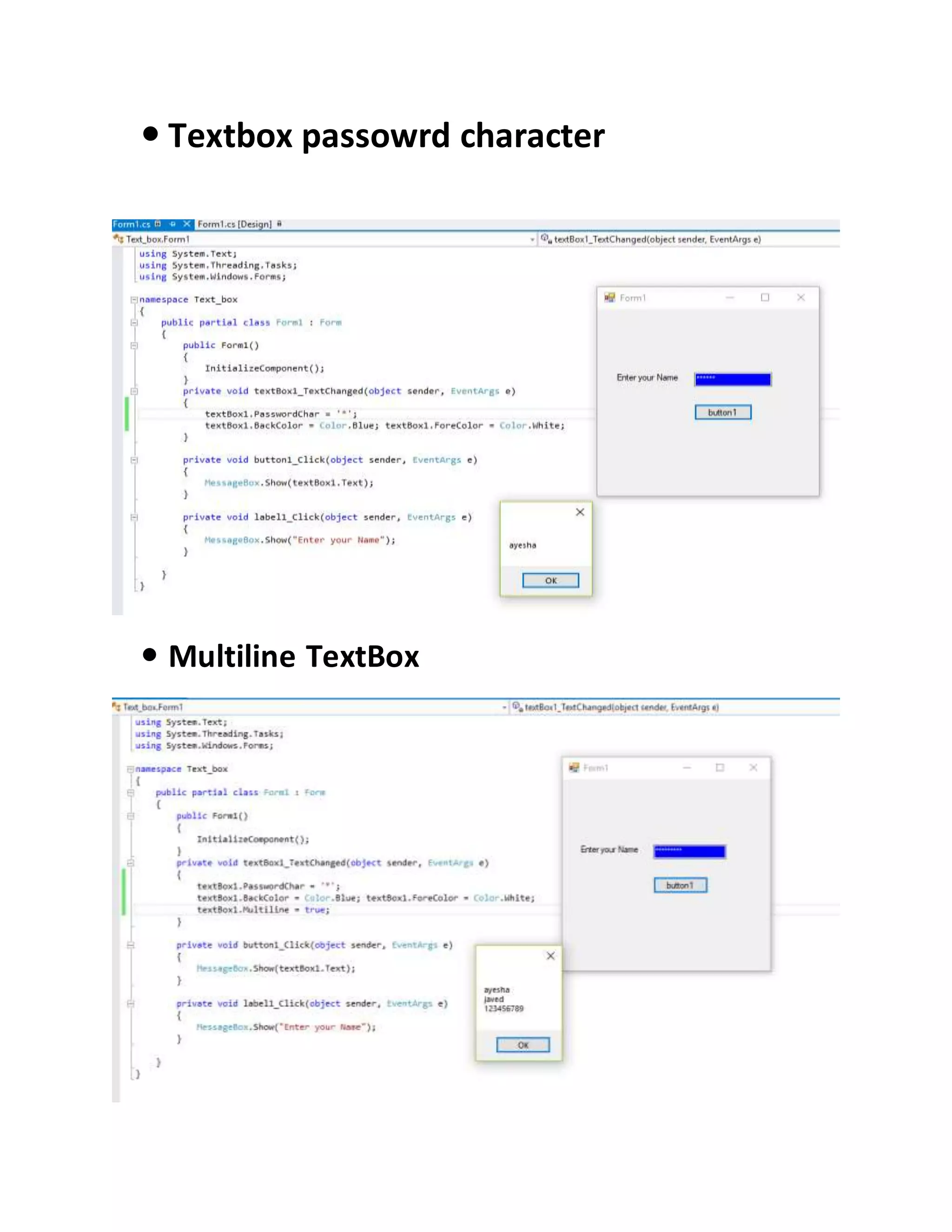 Fundamental of VISUAL PROGRAMMING LAB | DOCX