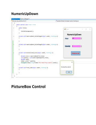 Fundamental of VISUAL PROGRAMMING LAB | PDF