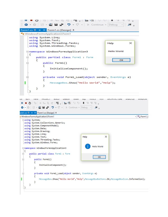 Fundamental of VISUAL PROGRAMMING LAB | PDF