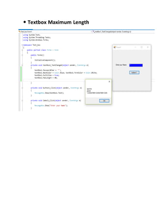 Fundamental of VISUAL PROGRAMMING LAB | DOCX