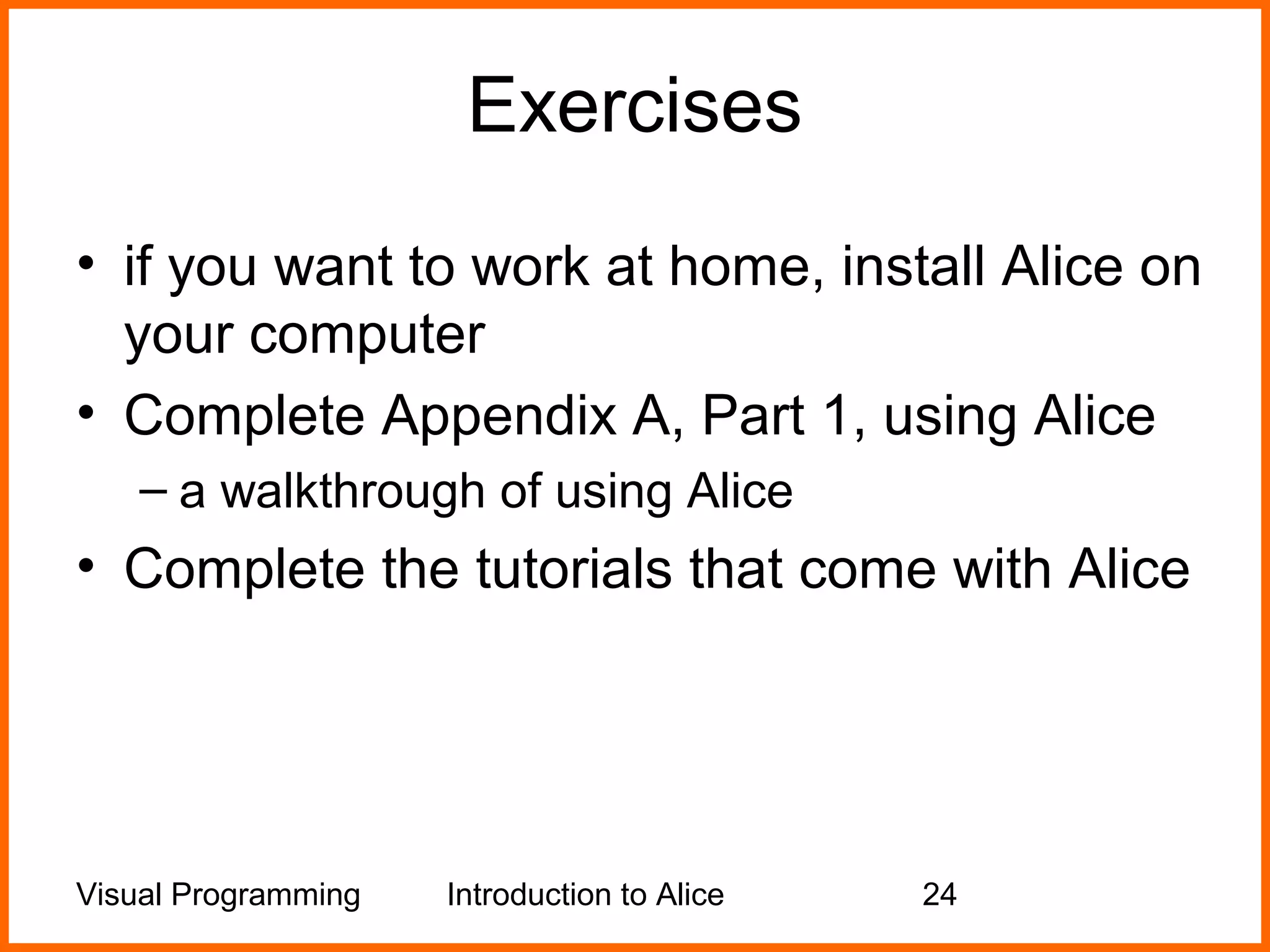 Visual programming | PPT | Computer Animation | Computer Software and Applications