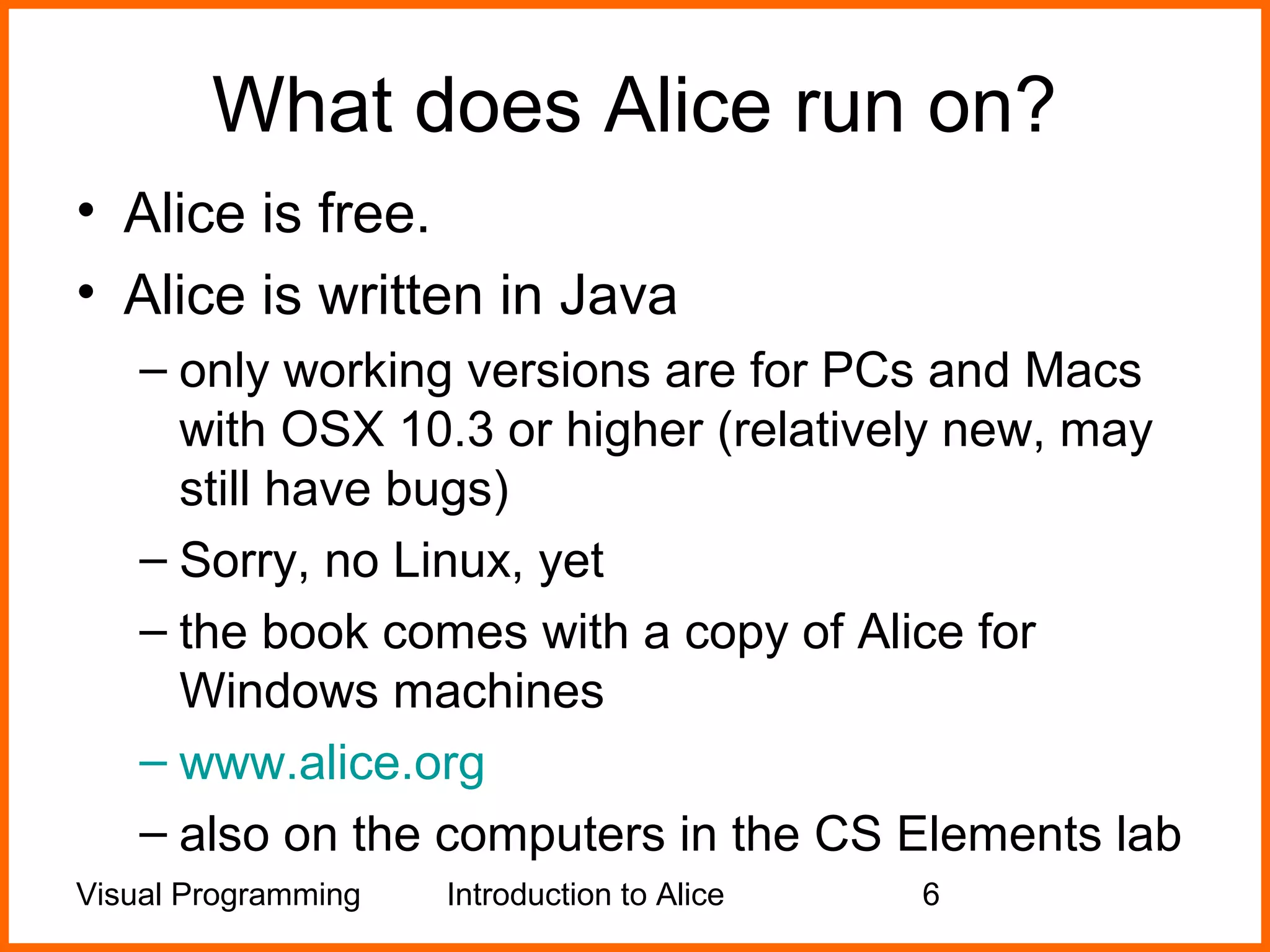 Visual programming | PPT | Computer Animation | Computer Software and Applications