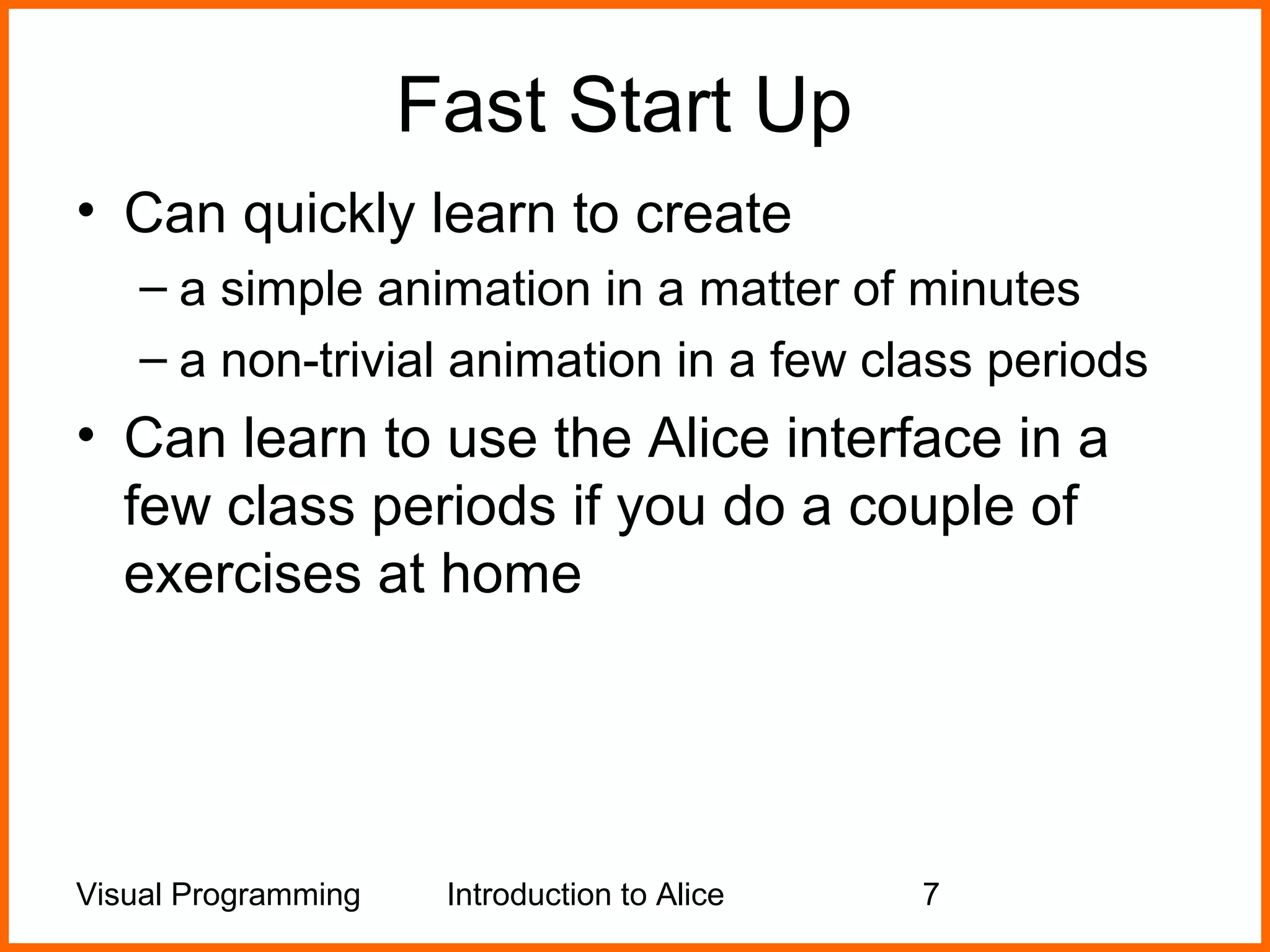 Visual programming | PPT | Computer Animation | Computer Software and Applications