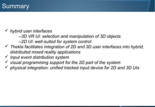 Visual programming for hybrid user interfaces | PPT