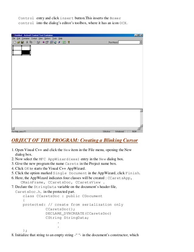 Visual programming lab